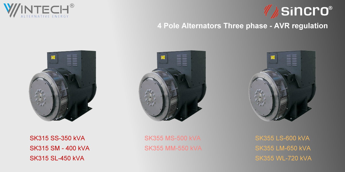 4 Pole Three Phase Alternators Archives Wintech Co